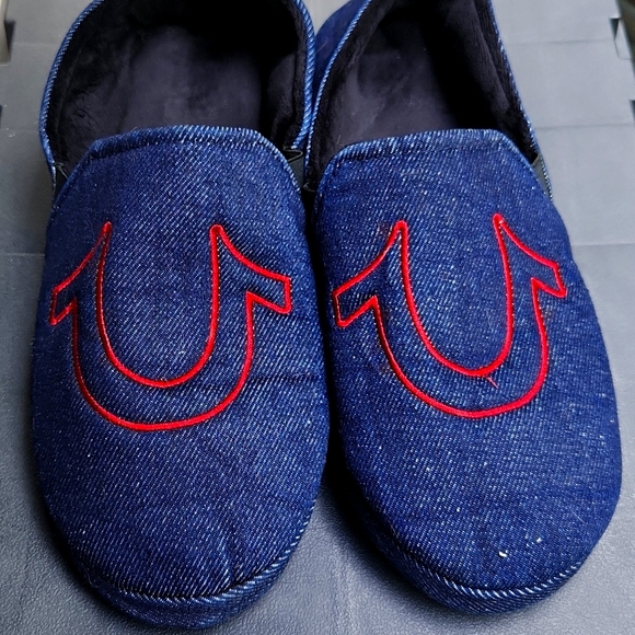 True Religion | Shoes | Mens New Blue True Religion Denim Faux Fur ...